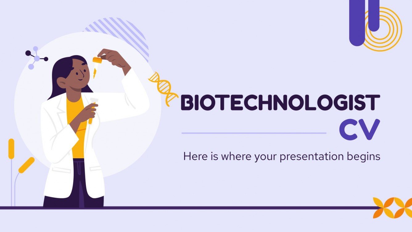 Biotechnologist CV | Google Slides & PowerPoint template