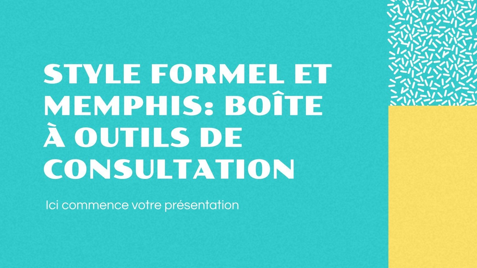 Modèles gratuits Google Slides et PowerPoint formels