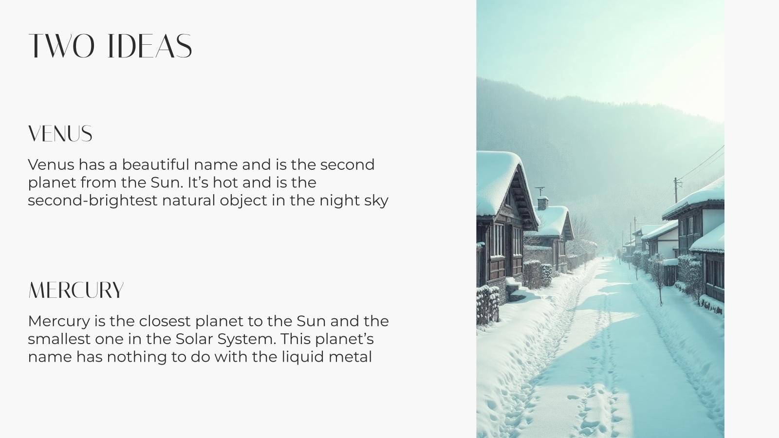 Japanese Minimal Design Presentation