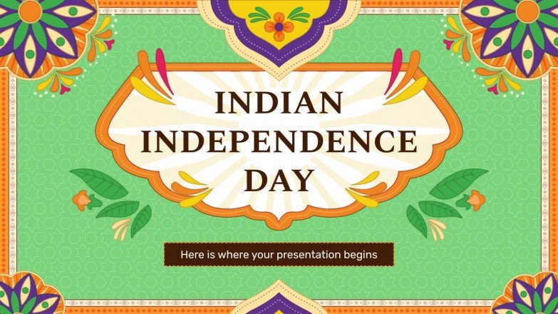 Kostenlose Vorlagen für Google Slides und PPT über Indien