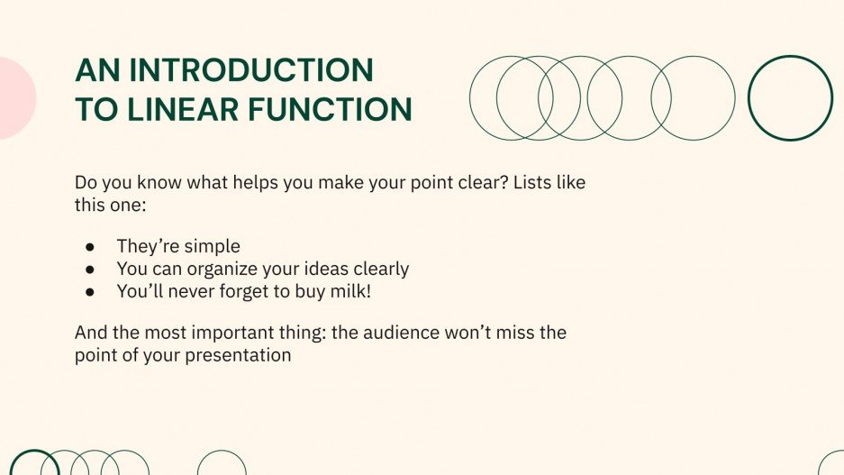 Maths for 9th Grade: Linear Functions | Google Slides & PPT