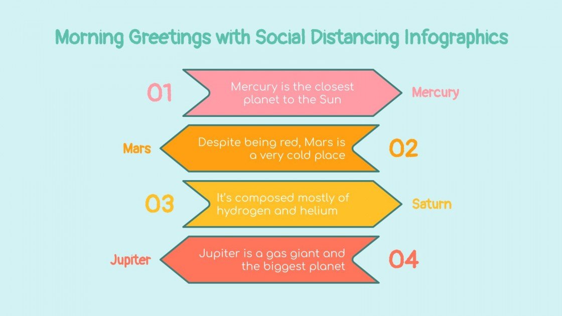 Greetings: Social Distancing Infographics | Google Slides