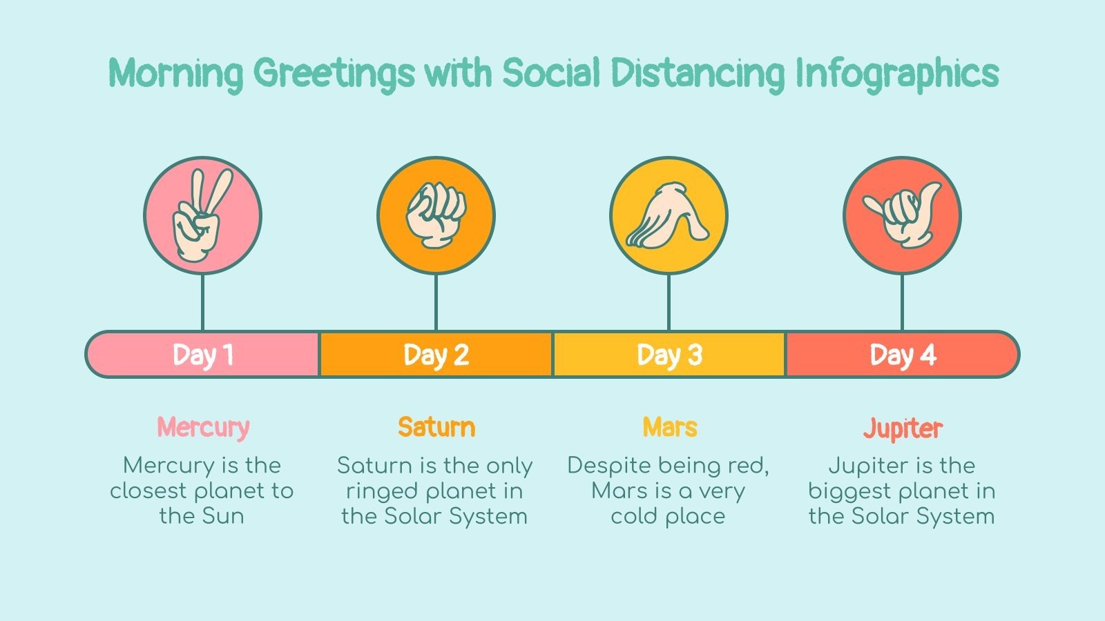 Greetings: Social Distancing Infographics | Google Slides