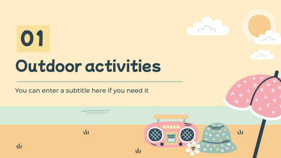 Happy Pastel Summer | Google Slides & PowerPoint