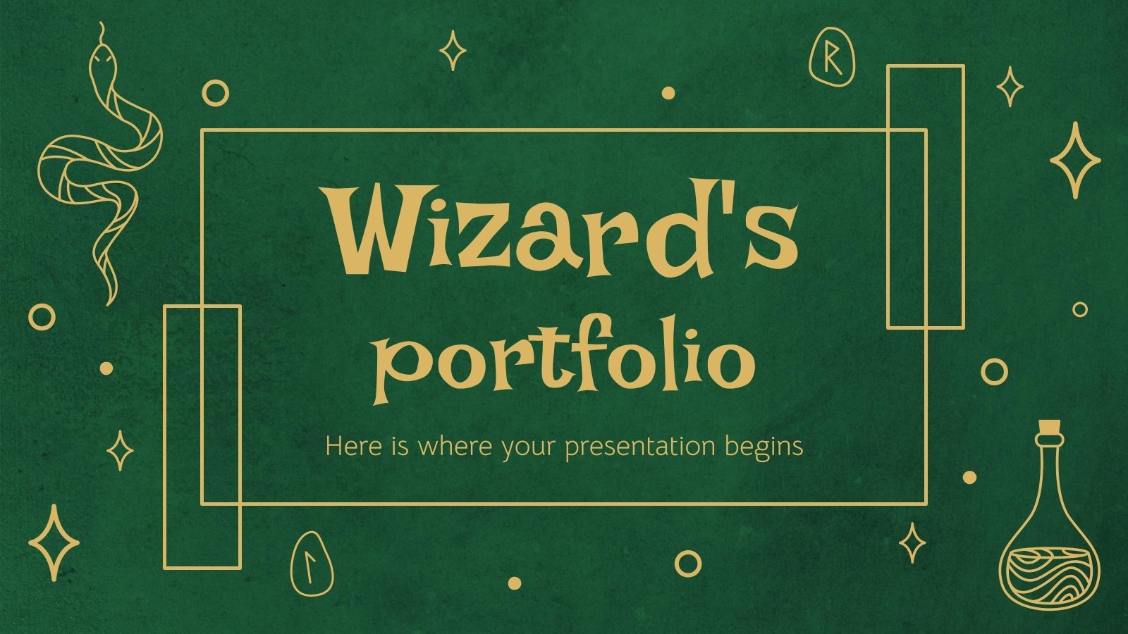 Wizard's Portfolio | Google Slides Theme & PowerPoint Template