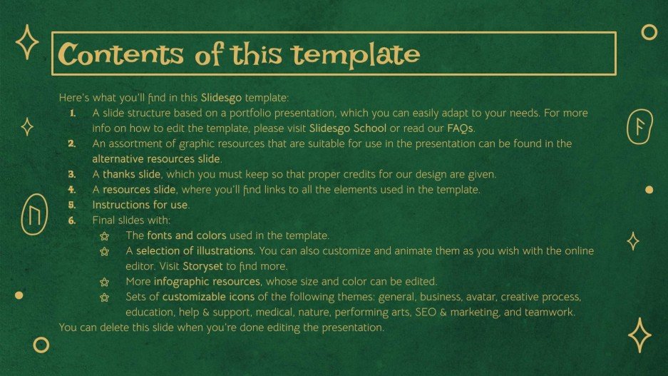 Wizard's Portfolio | Google Slides Theme & PowerPoint Template