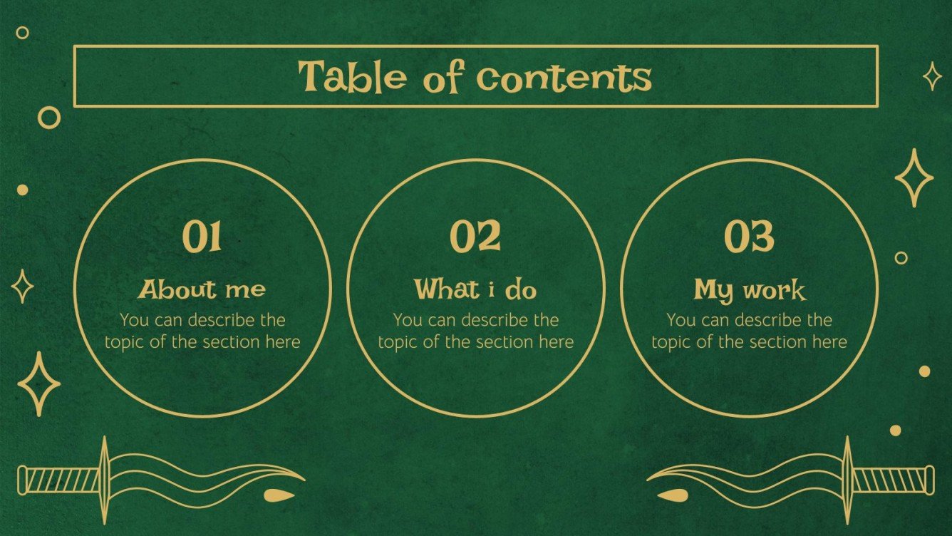 Wizard's Portfolio | Google Slides Theme & PowerPoint Template