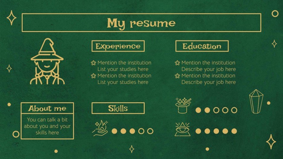 Wizard's Portfolio | Google Slides Theme & PowerPoint Template