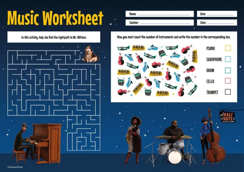 Soul Music Worksheet Presentation
