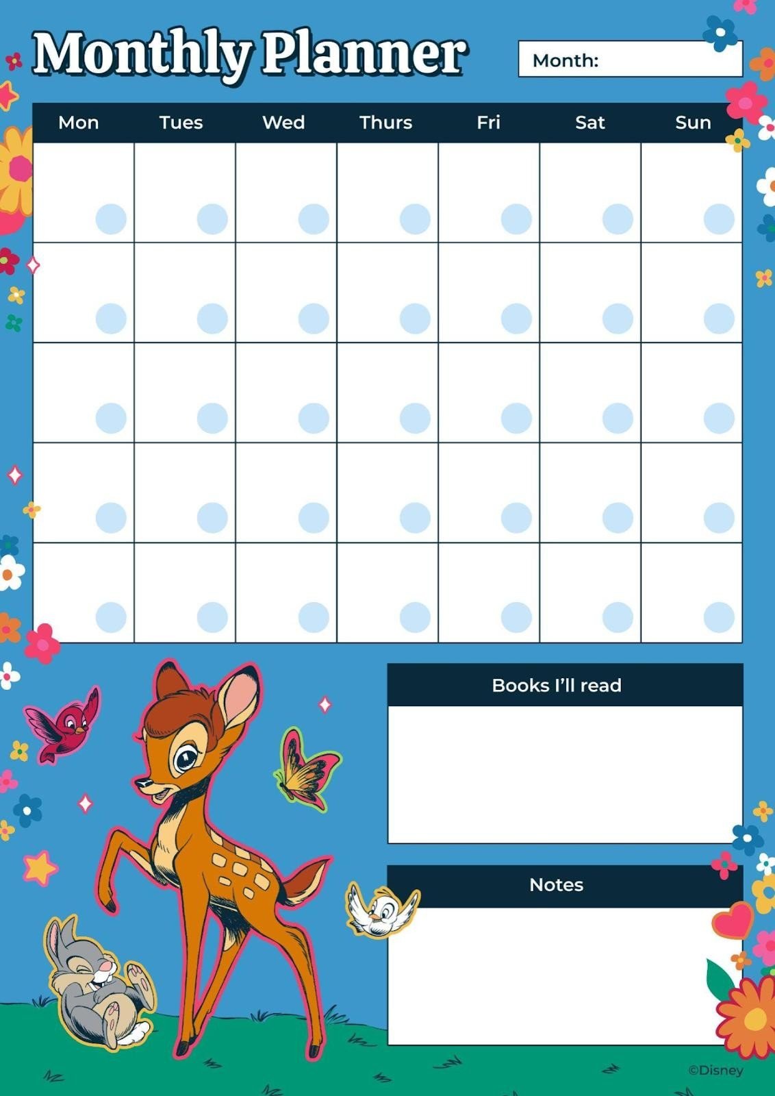 Free monthly planner templates for Google Slides & PowerPoint