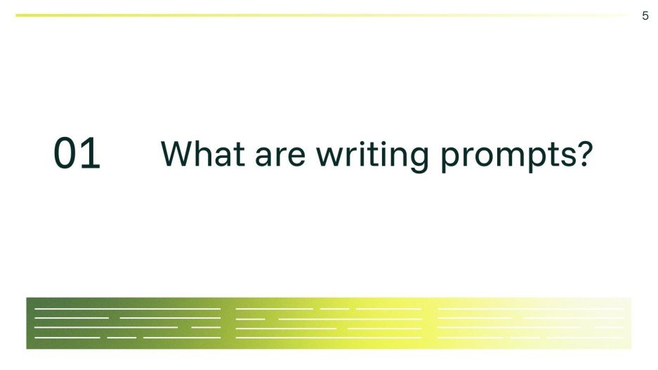 Creative Writing Prompts Presentation