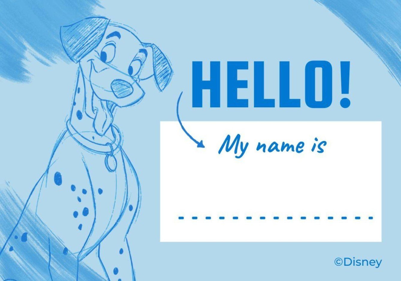 101 Dalmatians Name Tag Presentation