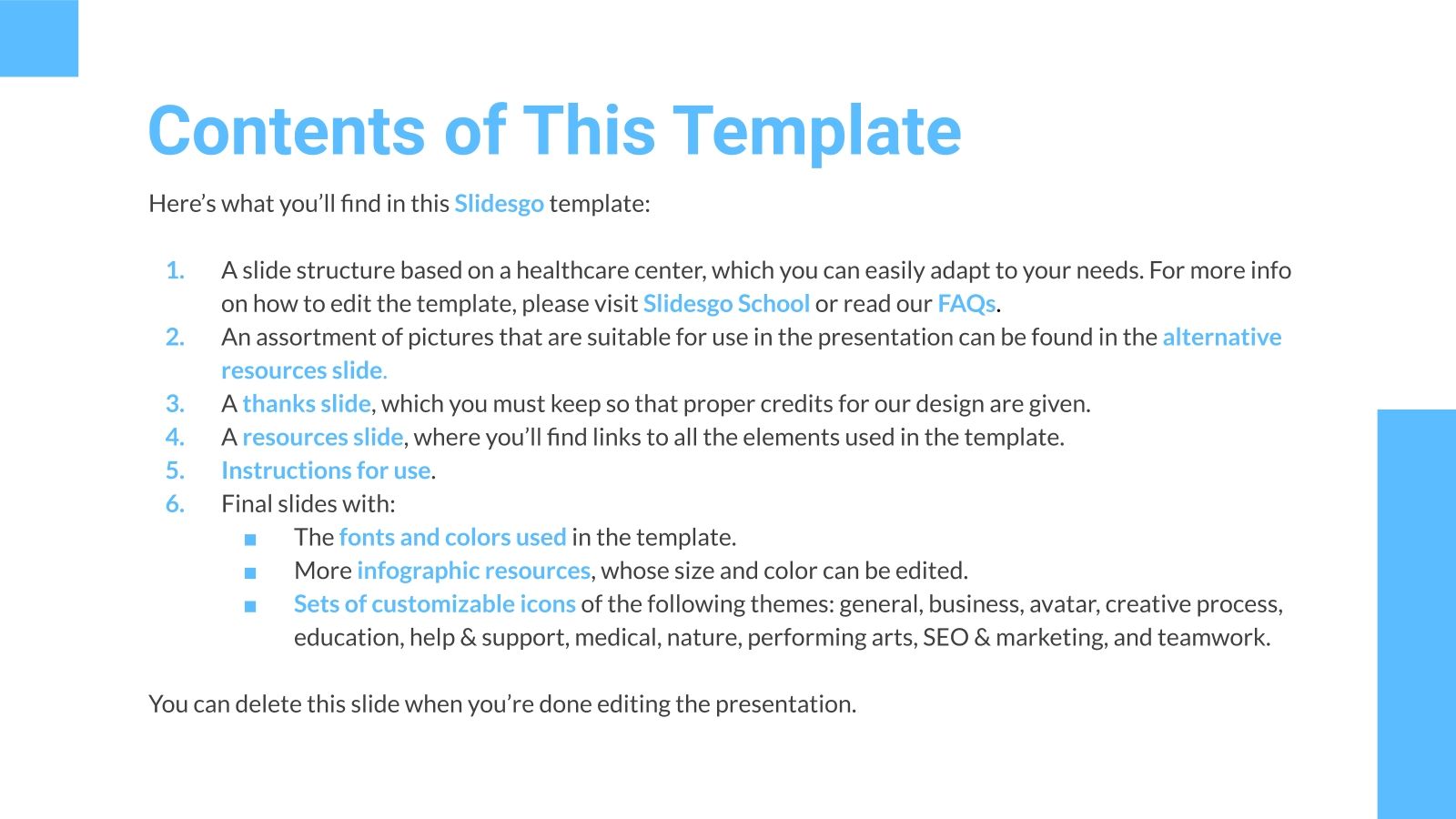 University Hospital Google Slides theme and PPT template