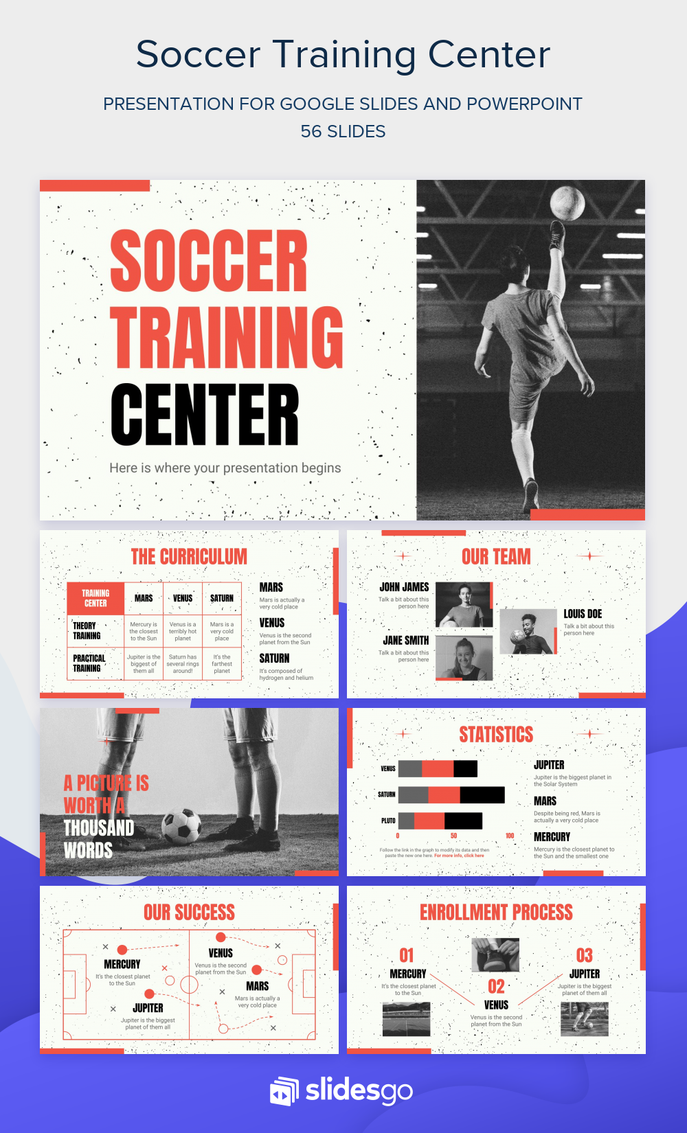 Soccer Training Center | Google Slides & PPT template