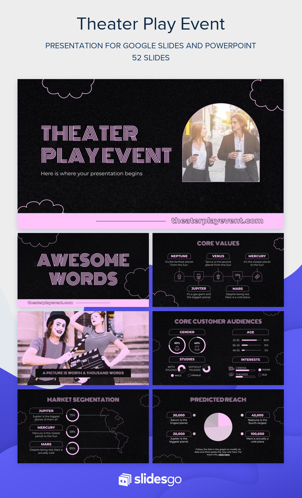 Theater Play Event | Google Slides & PowerPoint template