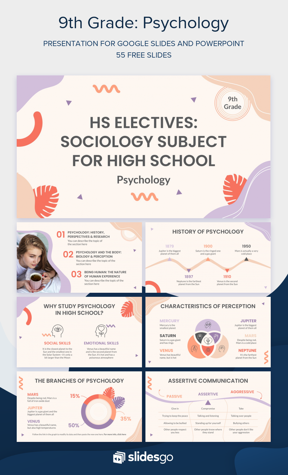 Sociology for High School: Psychology | Google Slides & PPT