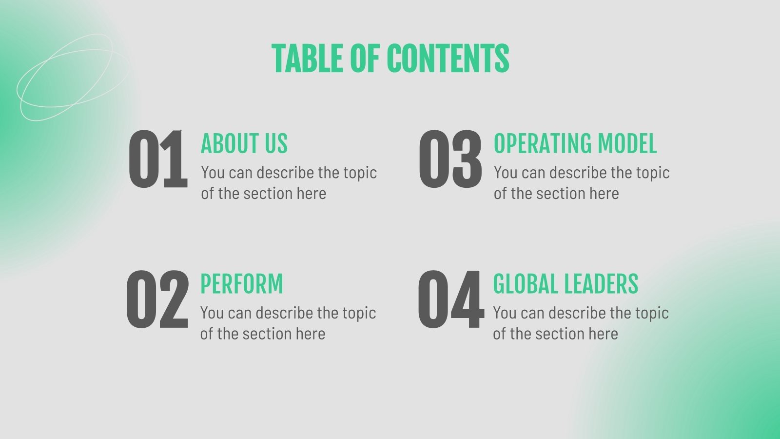 Modelo operativo de gobierno | Google Slides y PowerPoint