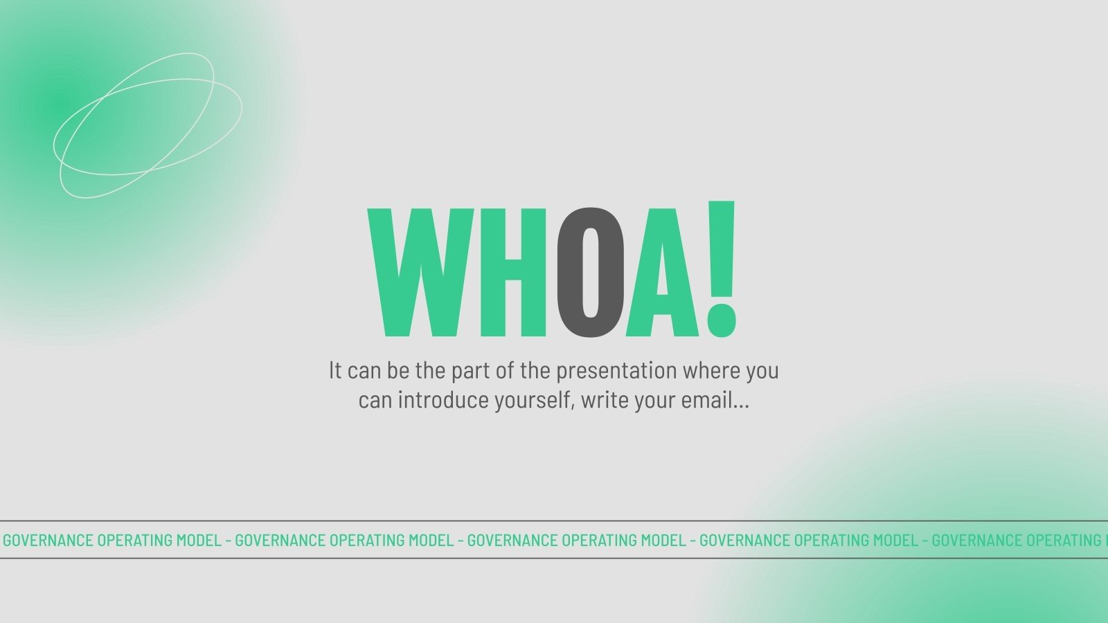 Modelo operativo de gobierno | Google Slides y PowerPoint