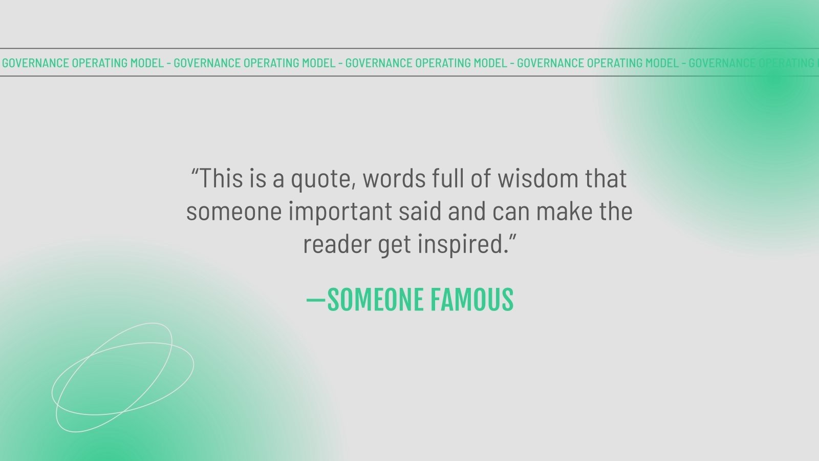 Modelo operativo de gobierno | Google Slides y PowerPoint