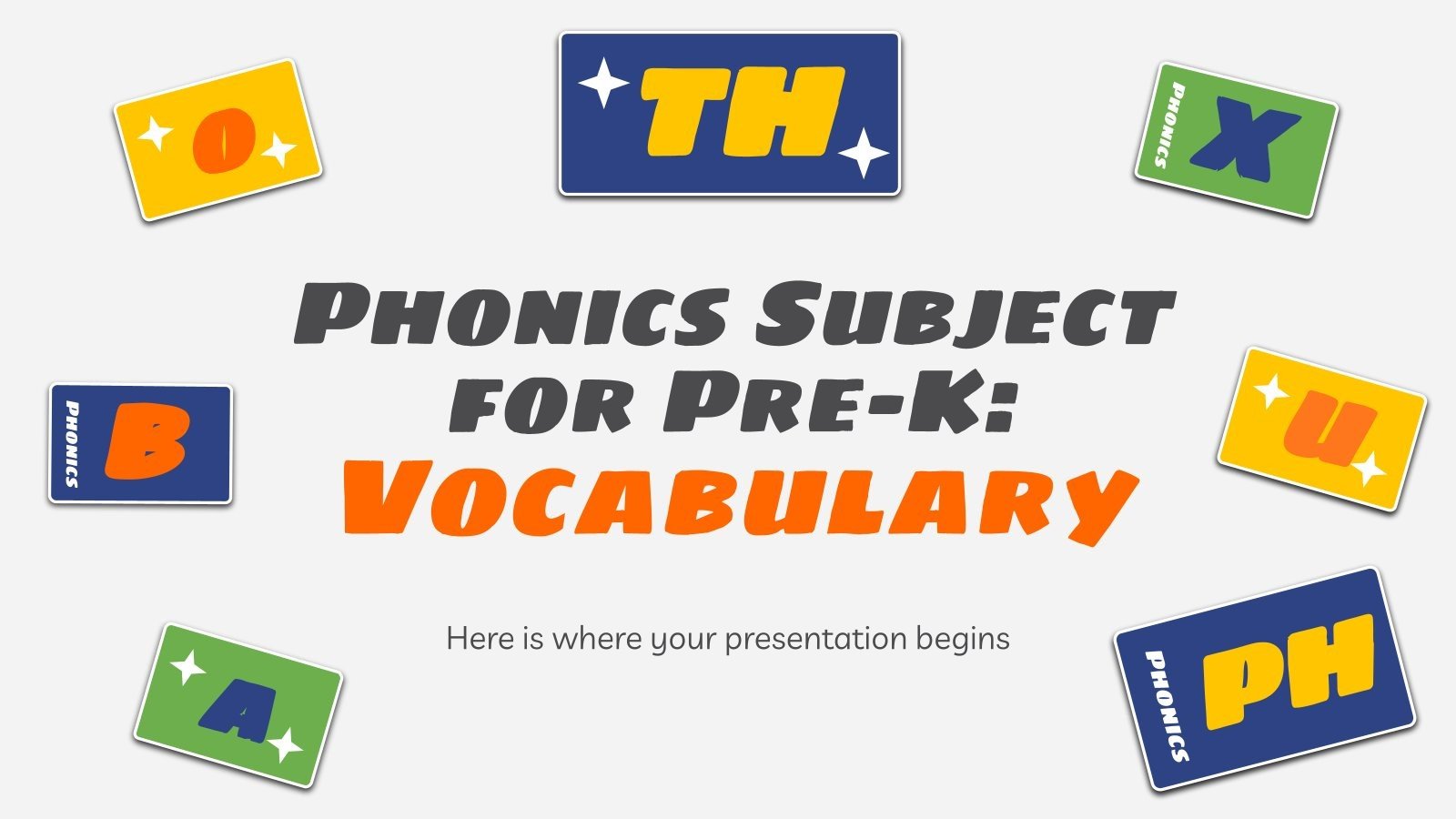 Plantillas gratis sobre vocabulario para Google Slides y PPT