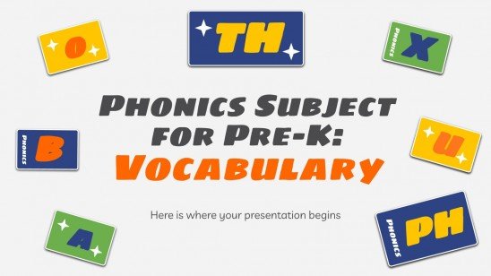 Plantillas gratis sobre vocabulario para Google Slides y PPT