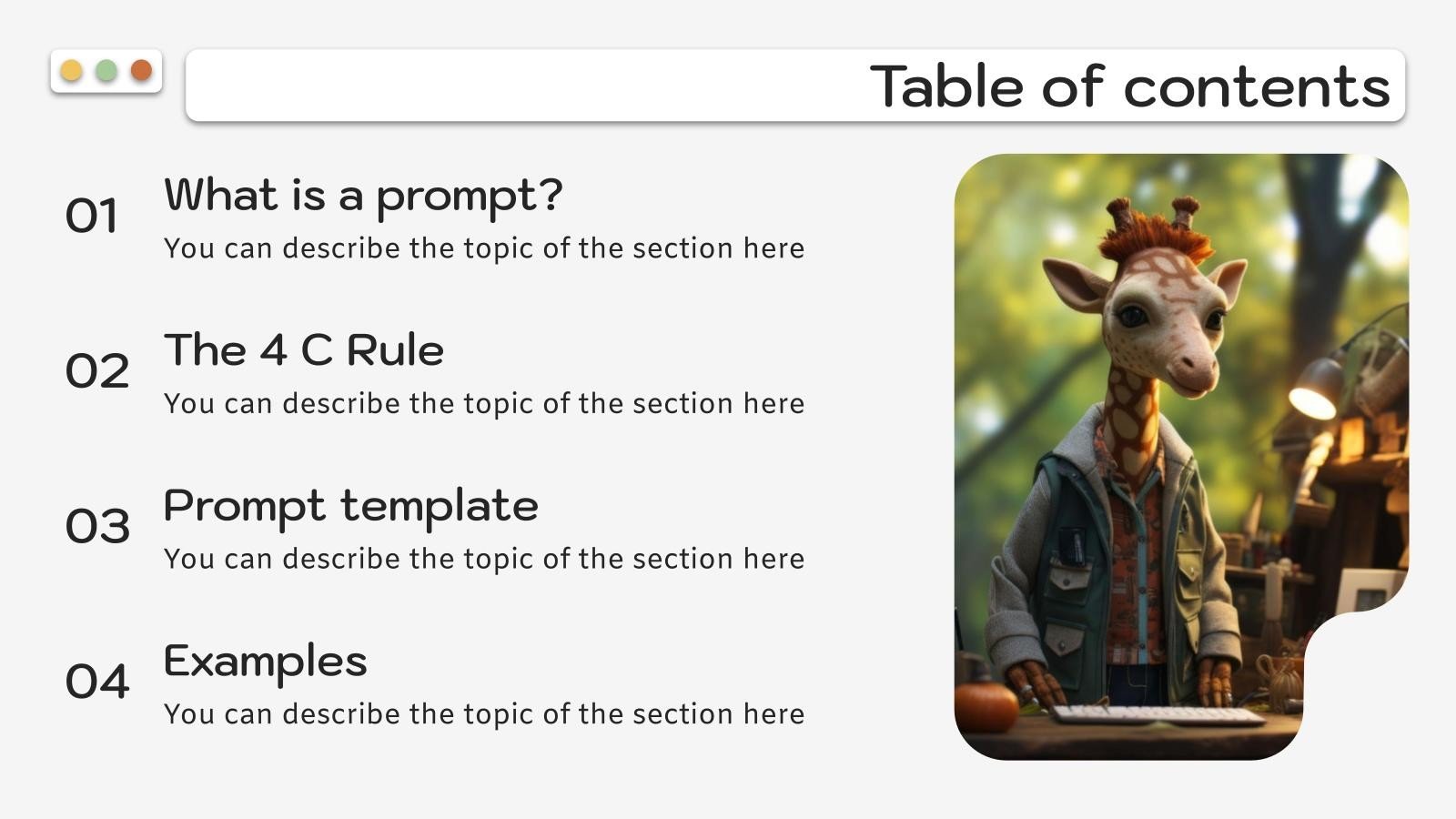 Creative Writing Prompts Presentation