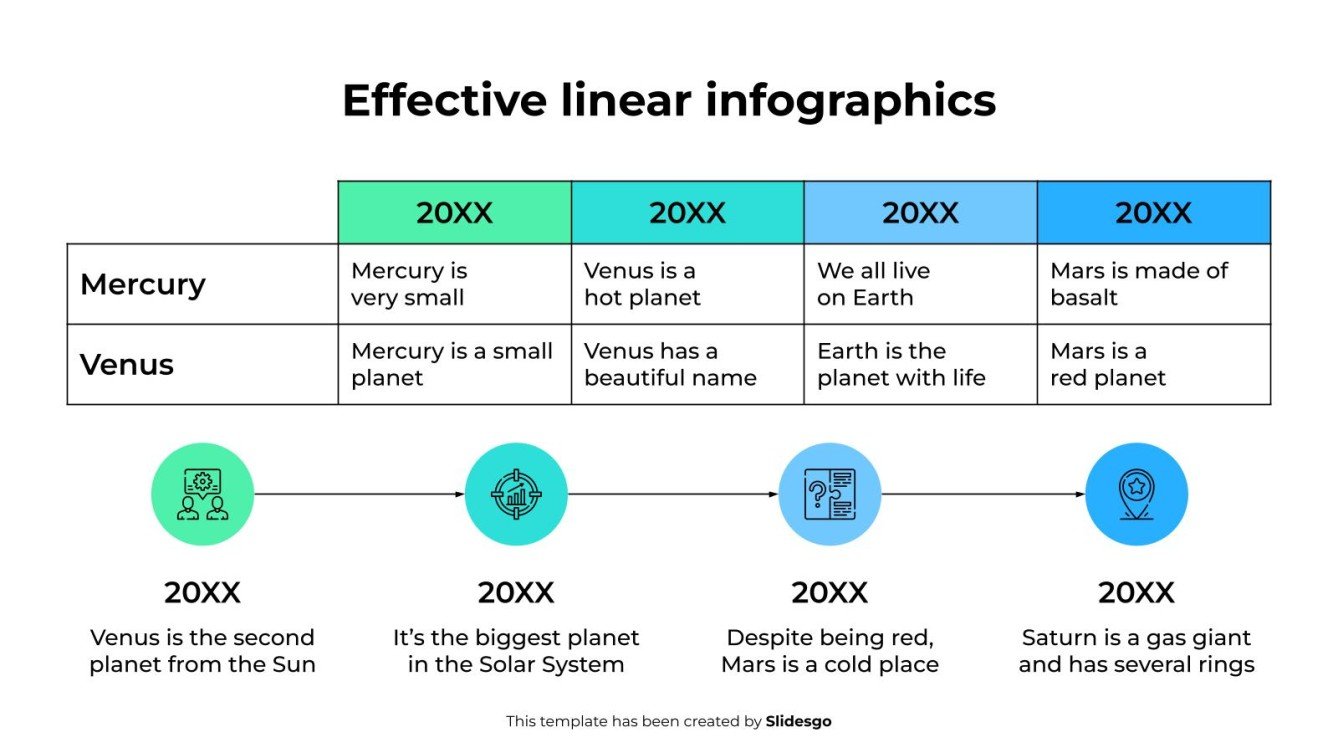 Effective Linear Infographics Presentation