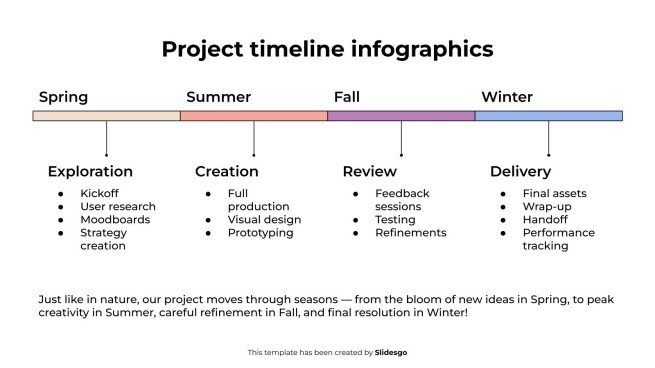Project Timeline Infographics Template
