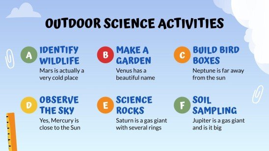Outdoor Science Lesson Presentation