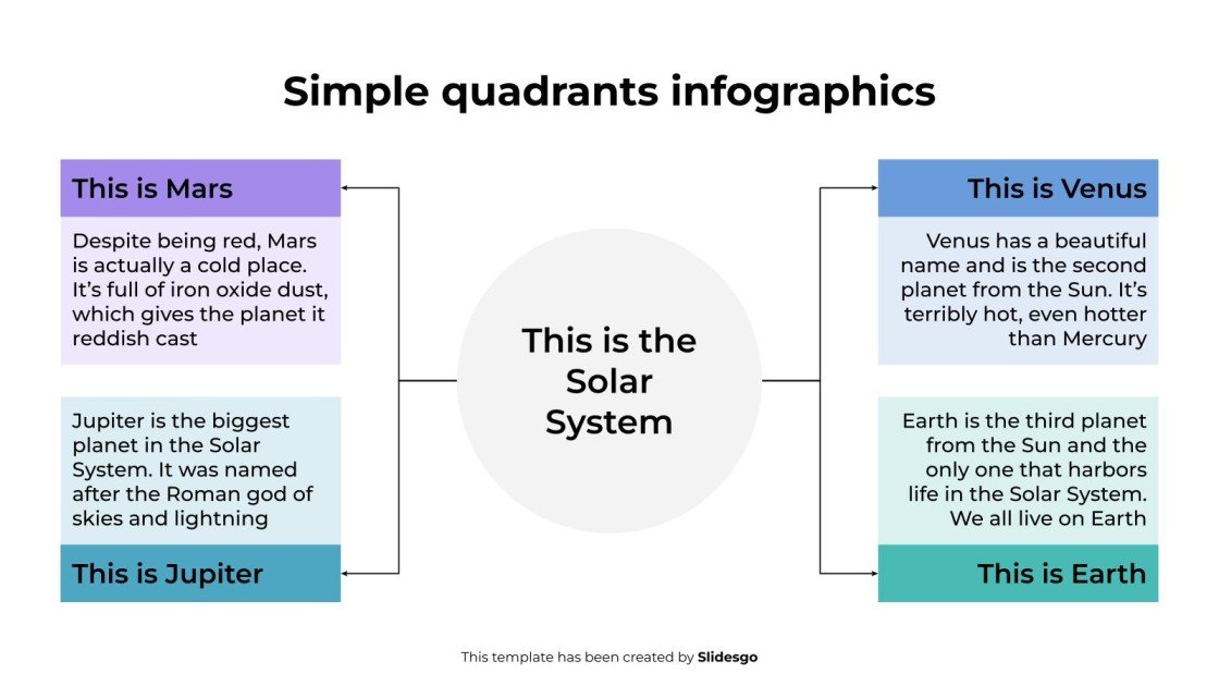 Simple Quadrants Infographics Template