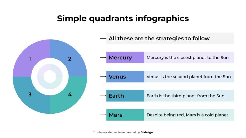 Simple Quadrants Infographics Template