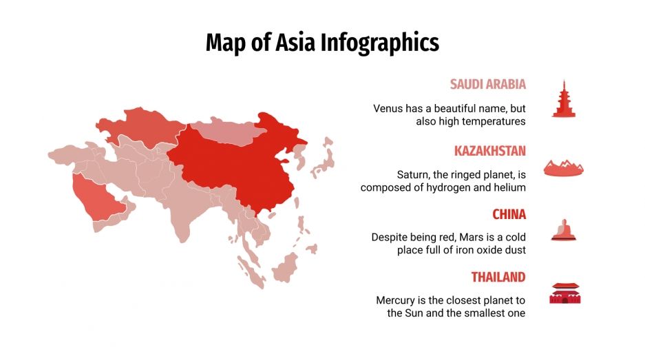 Map of Asia Infographics for Google Slides & PowerPoint
