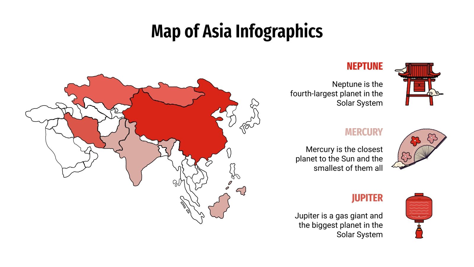 Map of Asia Infographics for Google Slides & PowerPoint