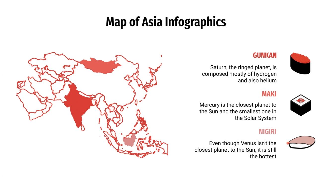 Map of Asia Infographics for Google Slides & PowerPoint