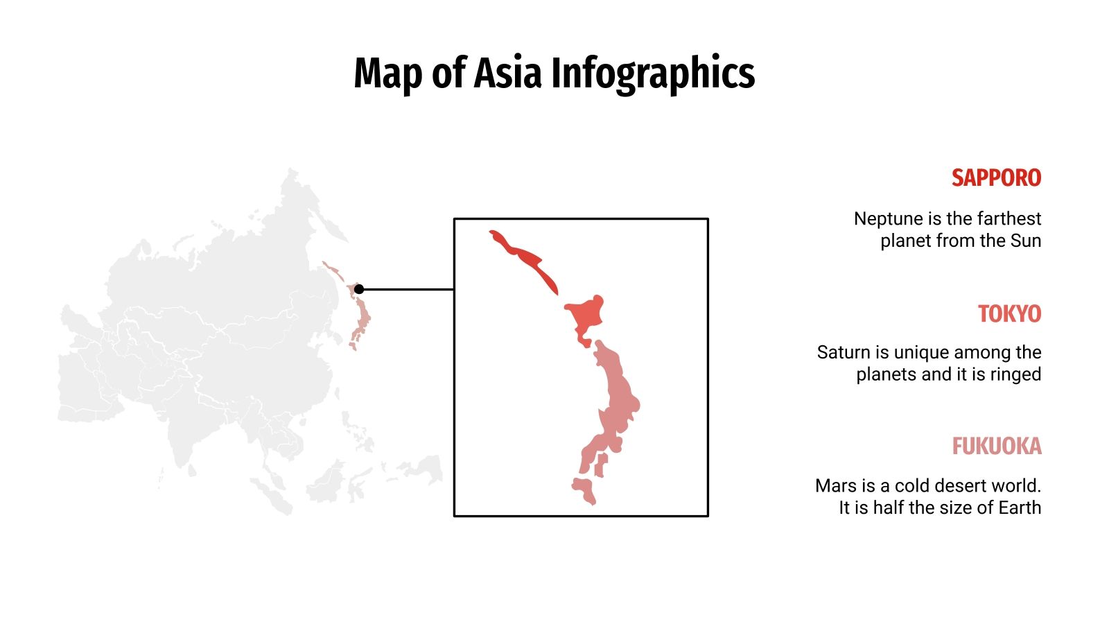 Map of Asia Infographics for Google Slides & PowerPoint