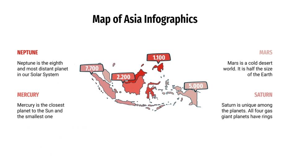 Map of Asia Infographics for Google Slides & PowerPoint