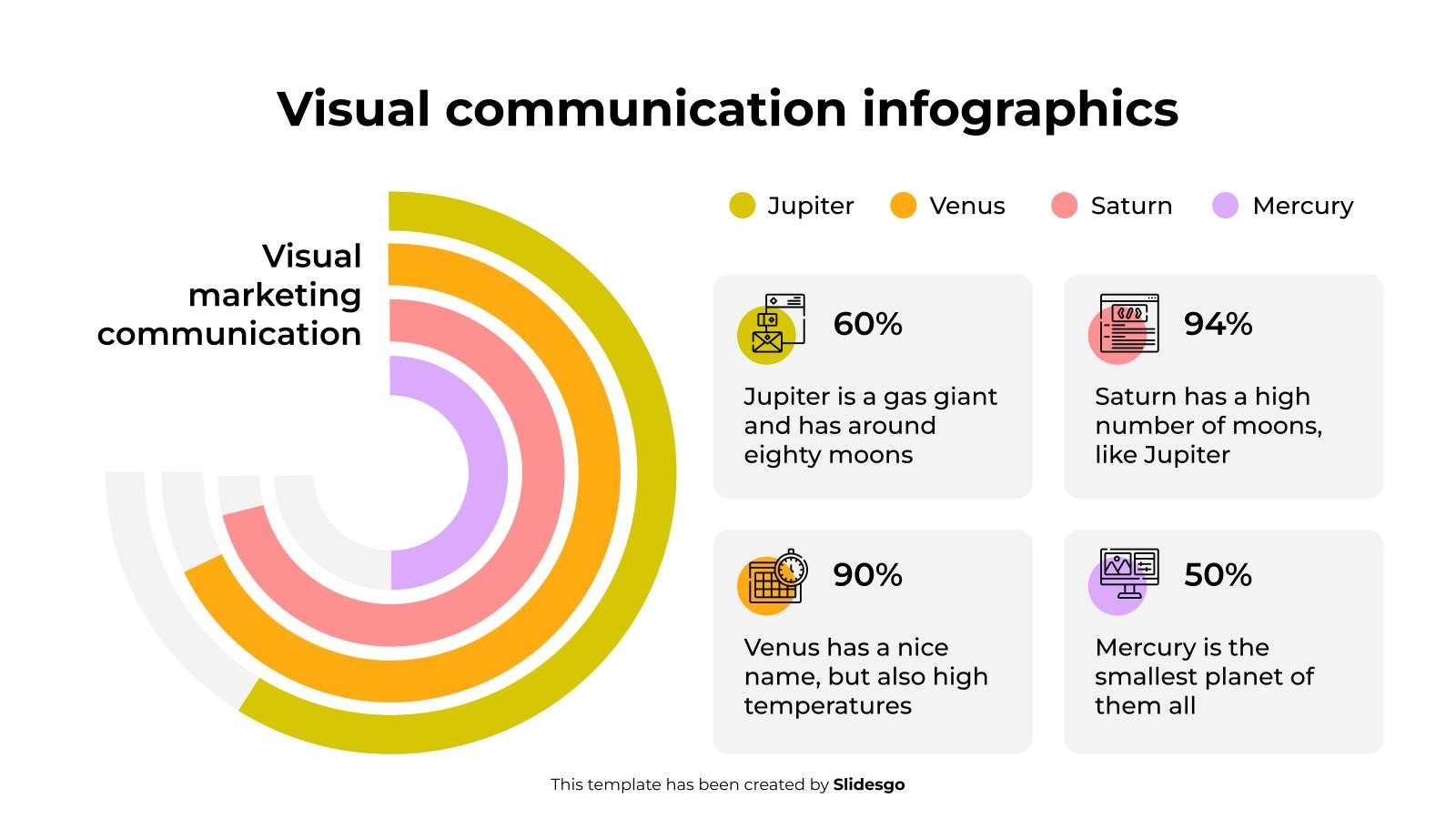 Visual Communication Infographics Template
