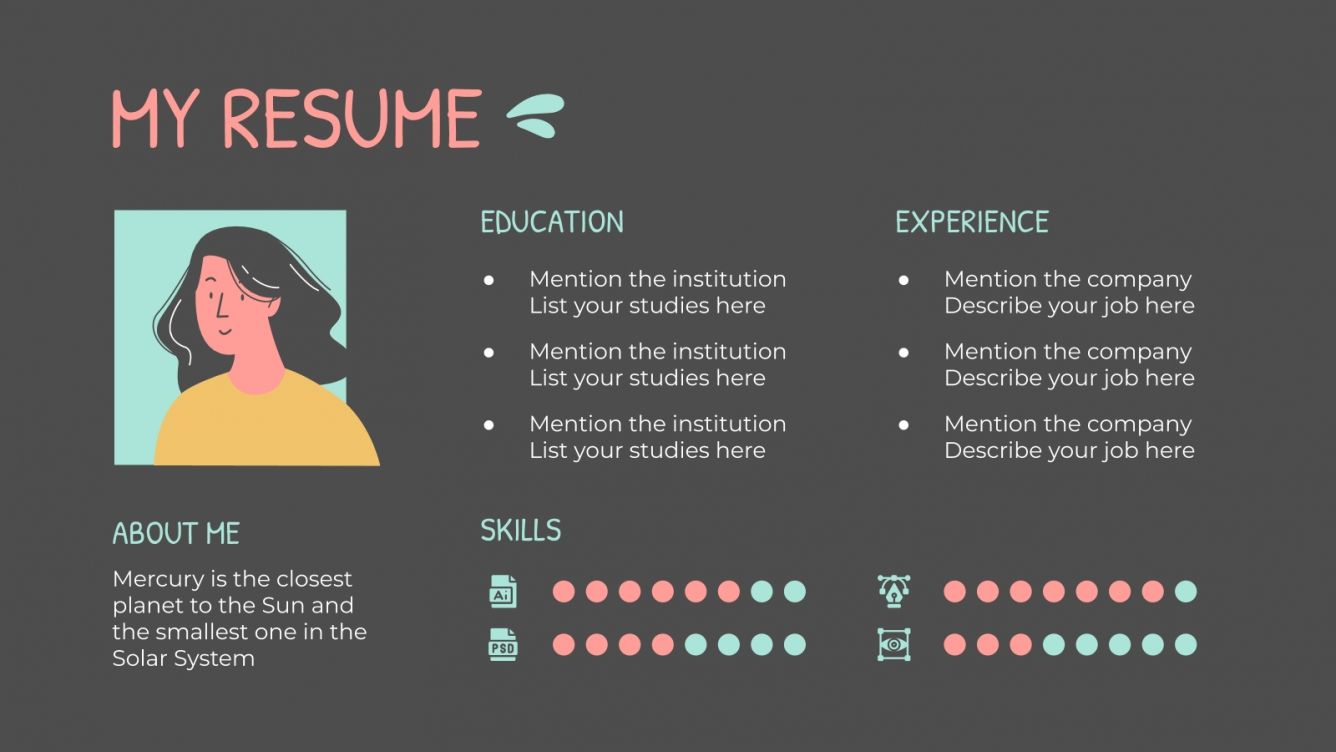 Lettering Portfolio Google Slides Theme & PowerPoint Template