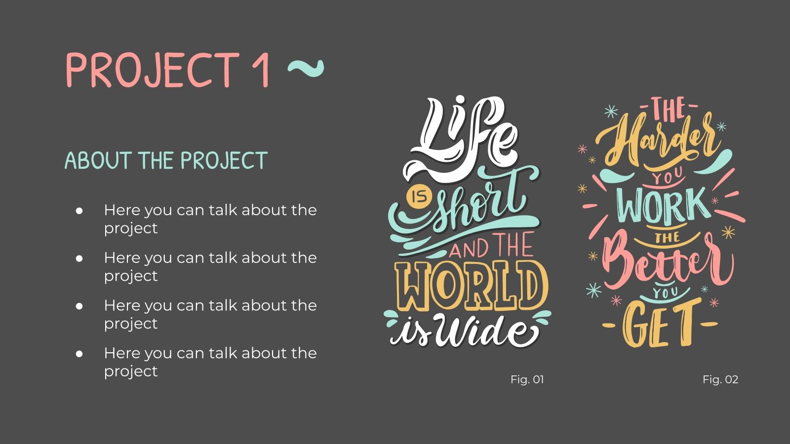 Portfólio de caligrafia | Modelo do Google Slides e PowerPoint