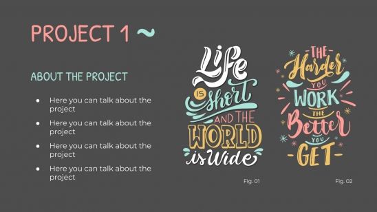 Lettering Portfolio Google Slides Theme & PowerPoint Template