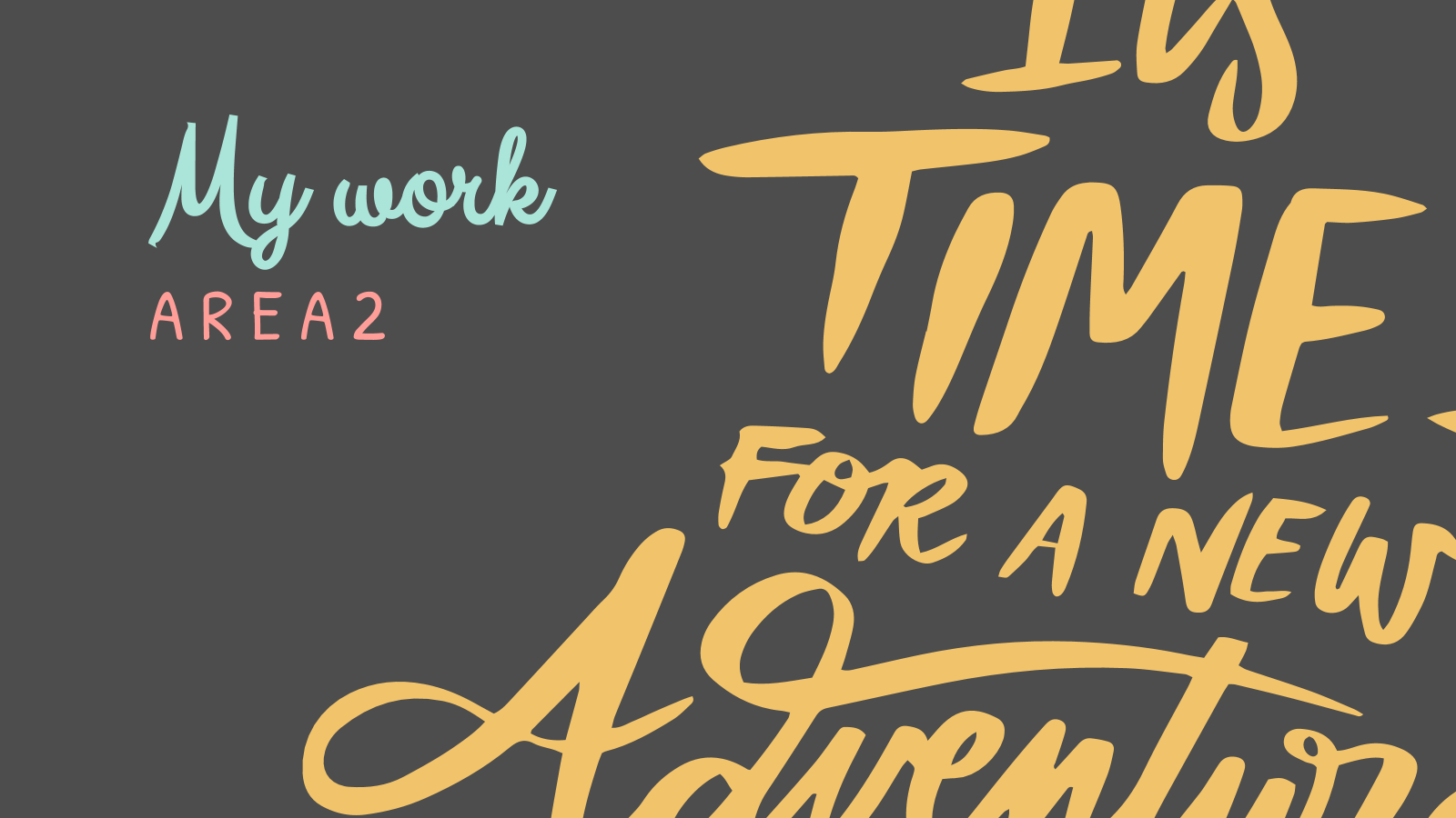 Portfólio de caligrafia | Modelo do Google Slides e PowerPoint