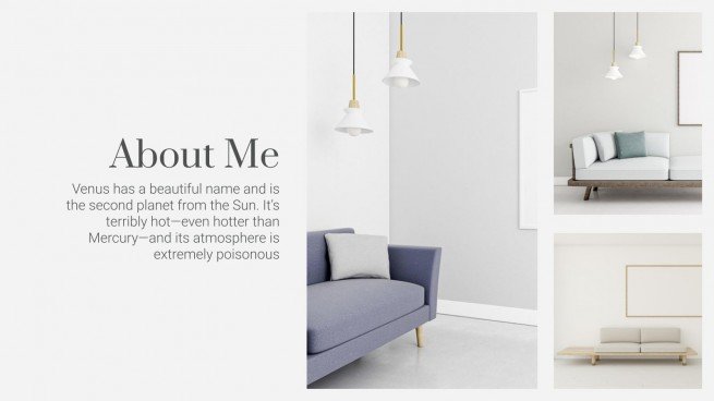 Interior Design Portfolio Google Slides Theme and PPT Template