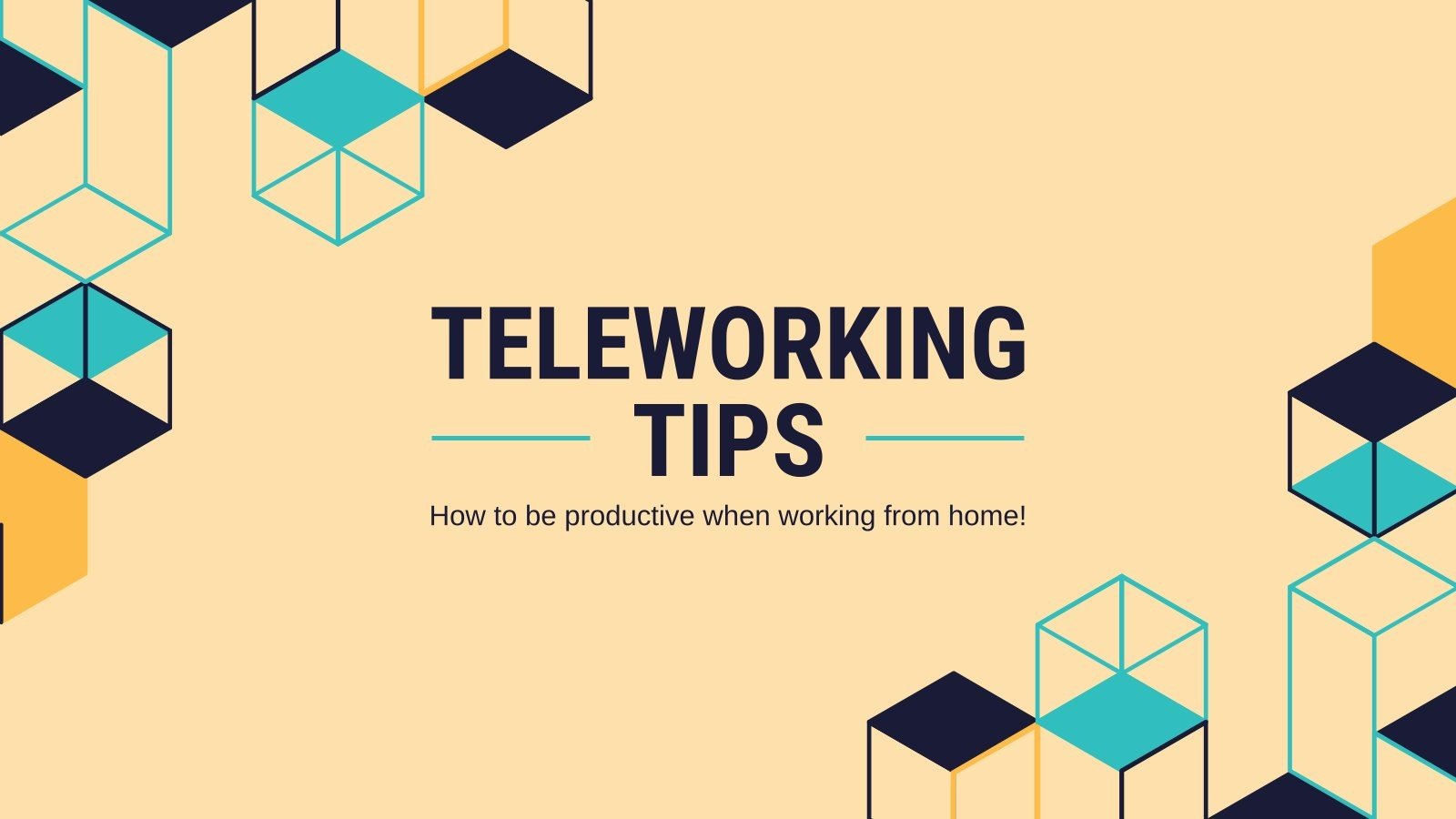Teleworking Tips Google Slides Theme and PowerPoint Template