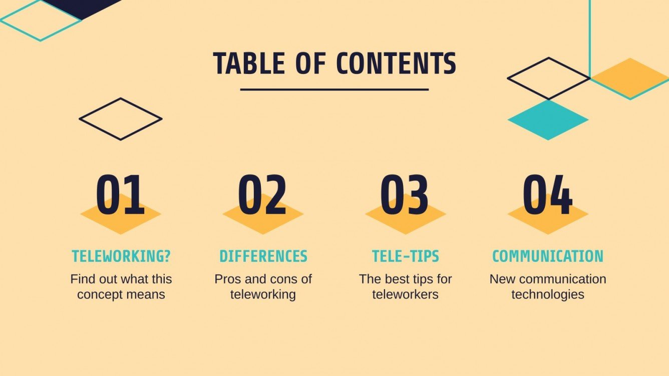 Teleworking Tips Google Slides Theme and PowerPoint Template