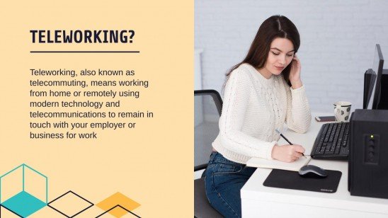 Teleworking Tips Google Slides Theme and PowerPoint Template