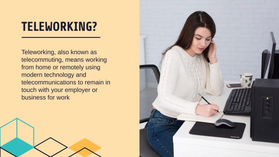 Teleworking Tips Google Slides Theme and PowerPoint Template
