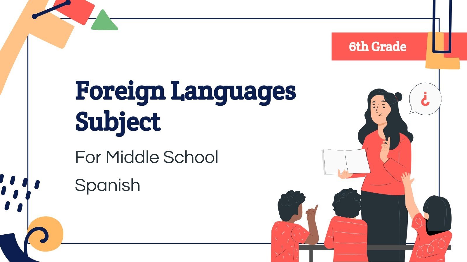Spanish Subject for Middle School | Google Slides & PPT