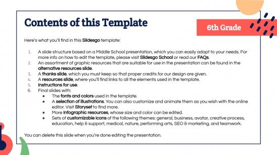 Spanish Subject for Middle School | Google Slides & PPT