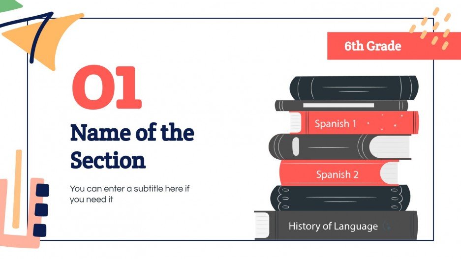 Spanish Subject for Middle School | Google Slides & PPT