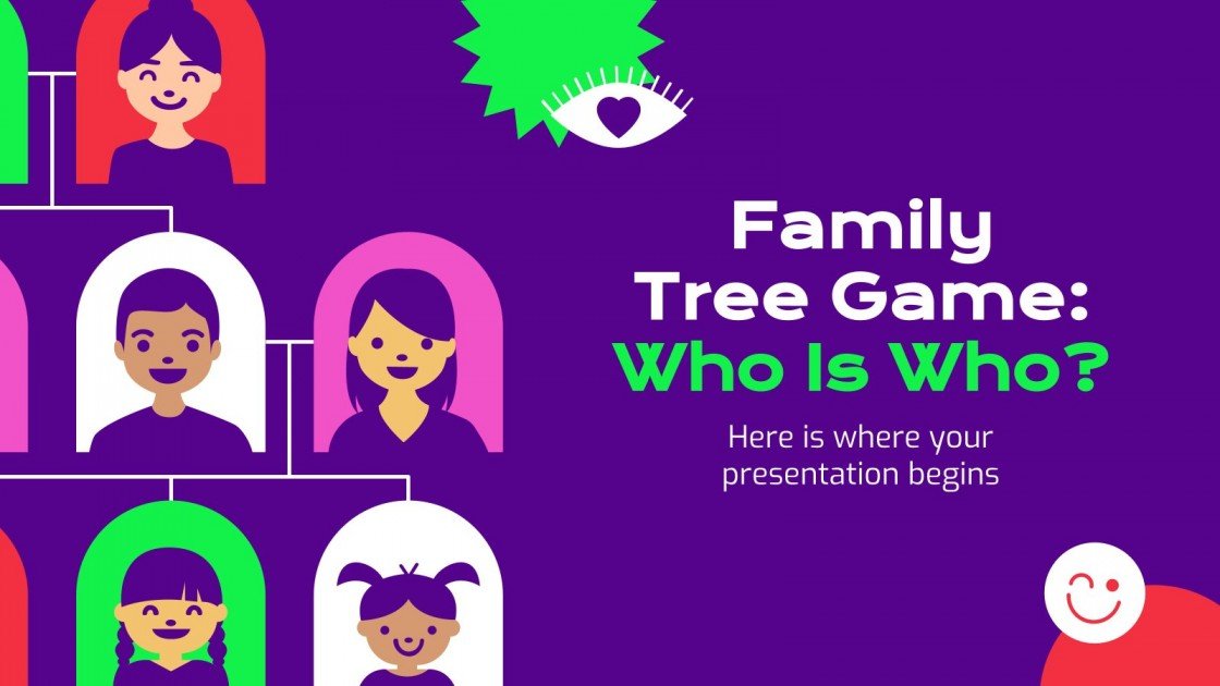 Family Tree Game: Who Is Who? | Google Slides & PowerPoint